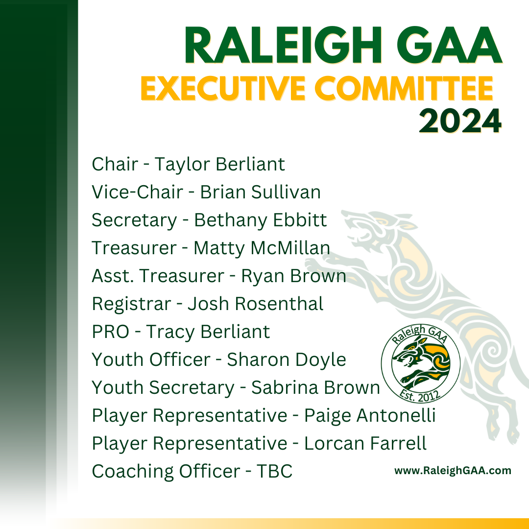 2024 Committee & Coaching Team | Raleigh Cú Chulainn Gaelic Athletic ...